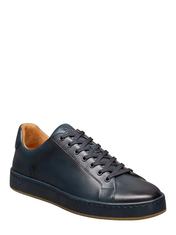 Allen Edmonds Barnes Lace-up Low Top Sneakers - Navy Leather