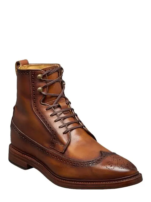 Allen Edmonds Maddox Reserve Wingtip Dress Boot - Coffee Brown Leather