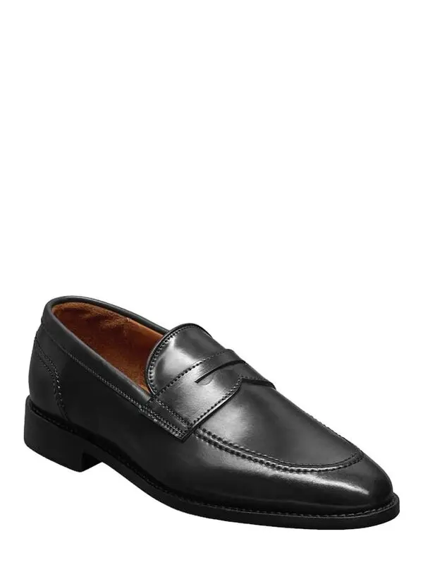 Allen Edmonds Randolph 2.0 Shell Cordovan Penny Loafer - Black Cordovan Leather