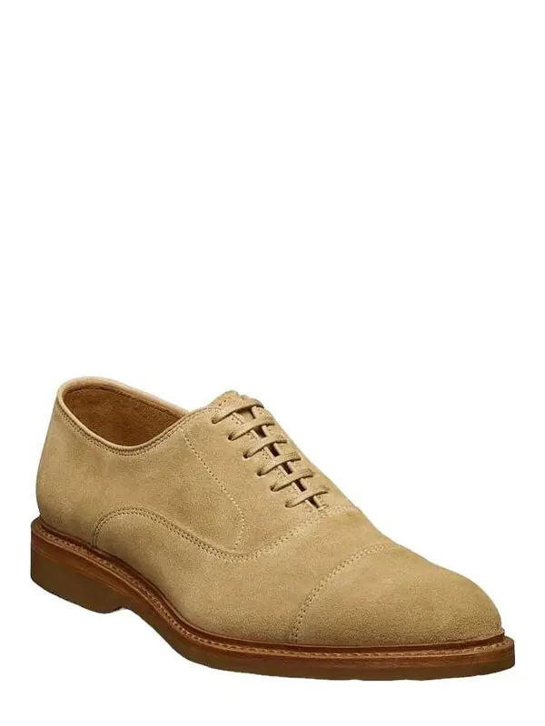 Allen Edmonds Park Avenue Verse Cap-toe Oxford Dress Shoe - Bone Suede