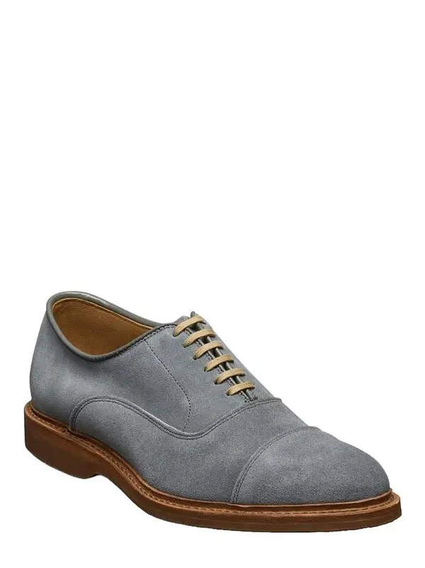 Allen Edmonds Park Avenue Verse Cap-toe Oxford Dress Shoe - Steel Blue Suede