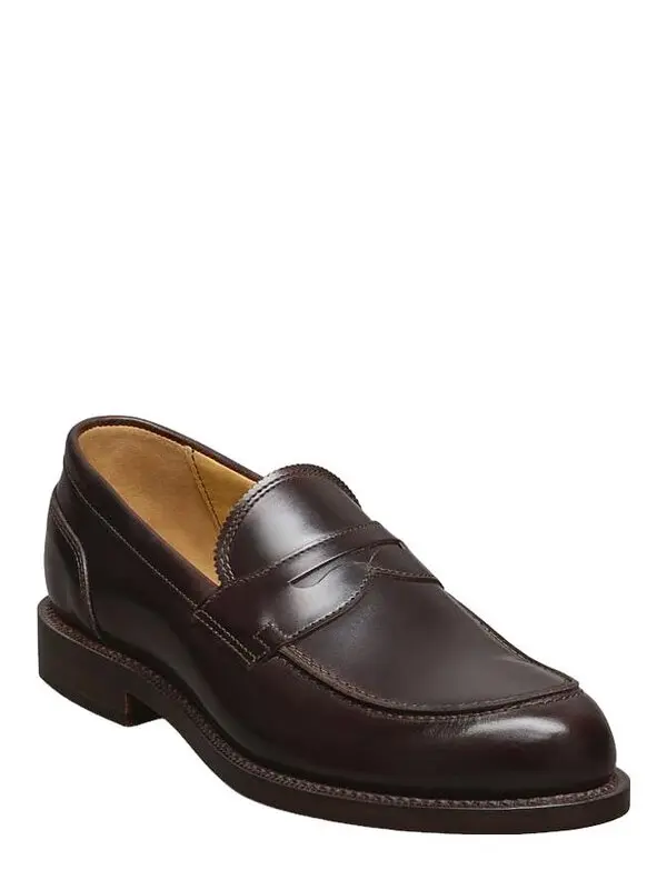 Allen Edmonds Miller Reserve Penny Loafer - Dark Brown Polished Leather