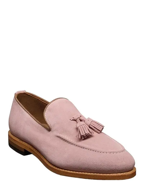 Allen Edmonds Randolph Tassel Loafer In Suede - Pink Suede