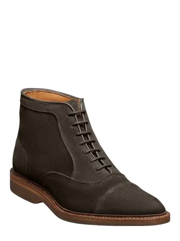Allen Edmonds Park Avenue Verse Cap-toe Oxford Boot Boots - Bitter Chocolate Suede