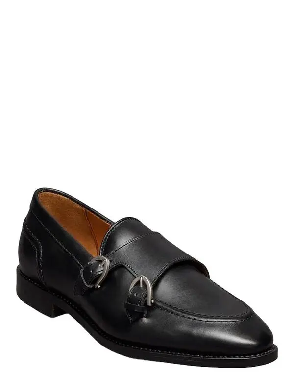 Allen Edmonds Randolph Monk Strap Loafer - Black Leather