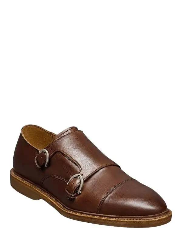 Allen Edmonds Kingston Verse Double Monk Strap Dress Shoe - Chili Leather