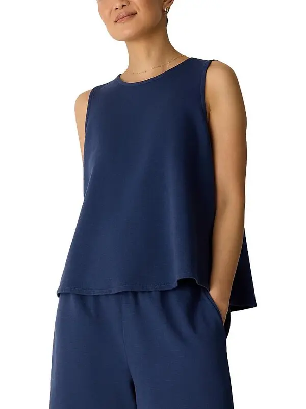 Eileen Fisher Crewneck Tank Top - Deep Dive