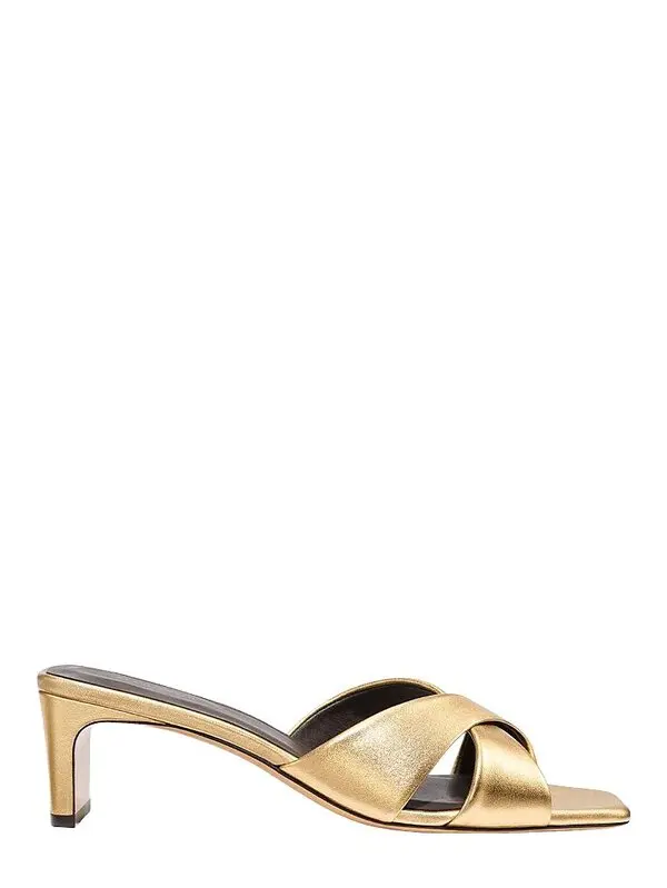MARGAUX LONNBERG The Selene 50 Sandals - Gold Nappa