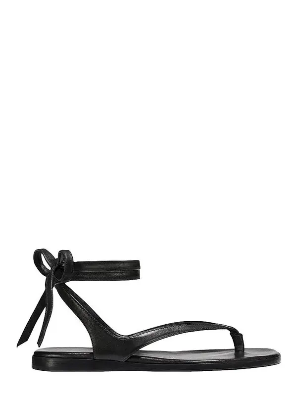 MARGAUX LONNBERG The Palermo Wrap Sandals - Black Nappa