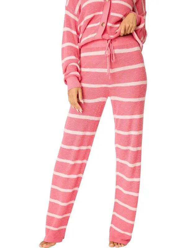 PJ Salvage Striped Sweater Rib Lounge Pants - One-color