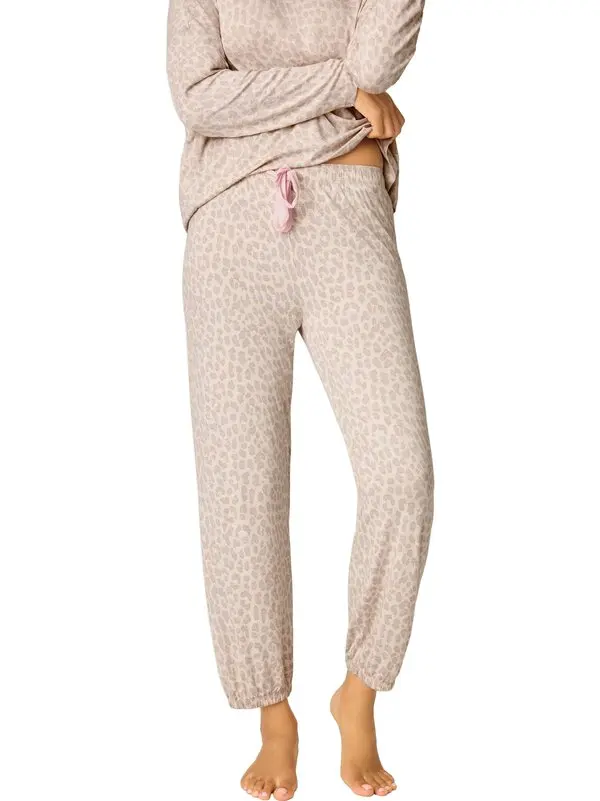PJ Salvage Leopard Print Lounge Pants - One-color