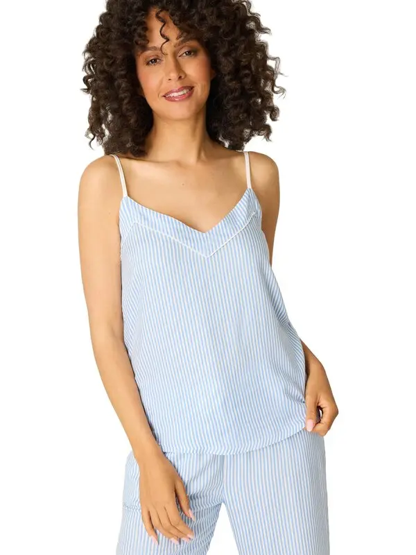 PJ Salvage Striped V-neck Camisole - One-color