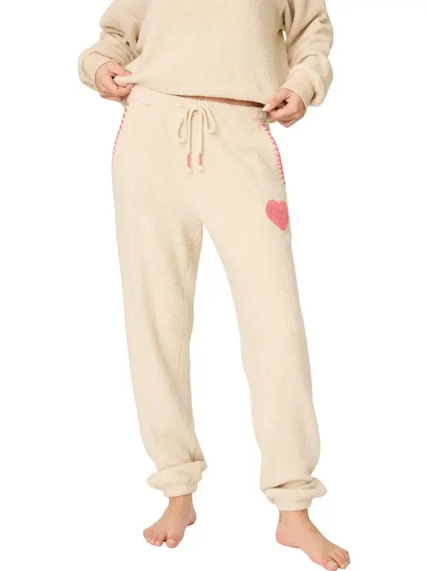 PJ Salvage Heart Applique Lounge Pants - One-color
