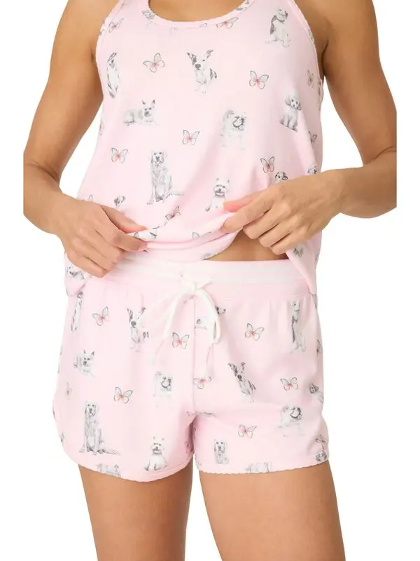 PJ Salvage Butterfly Grove Lounge Shorts - Pink Tint
