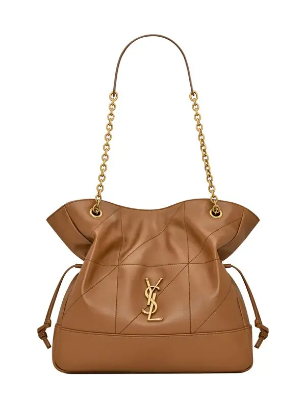 Saint Laurent Jamie Small Shopping Bag In Lambskin - Fox