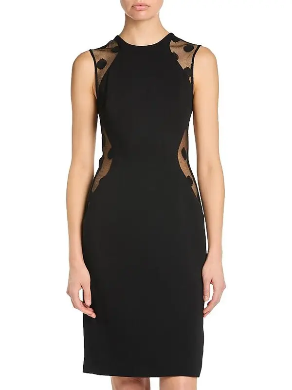 Stella McCartney Polka Dot Sheath Dress - Black