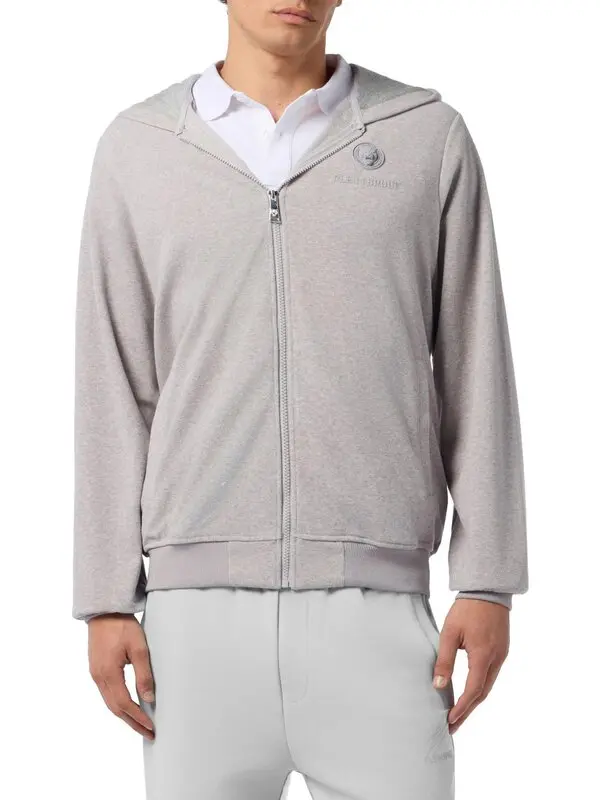 PLEIN SPORT Zip-up Hoodie - Grey