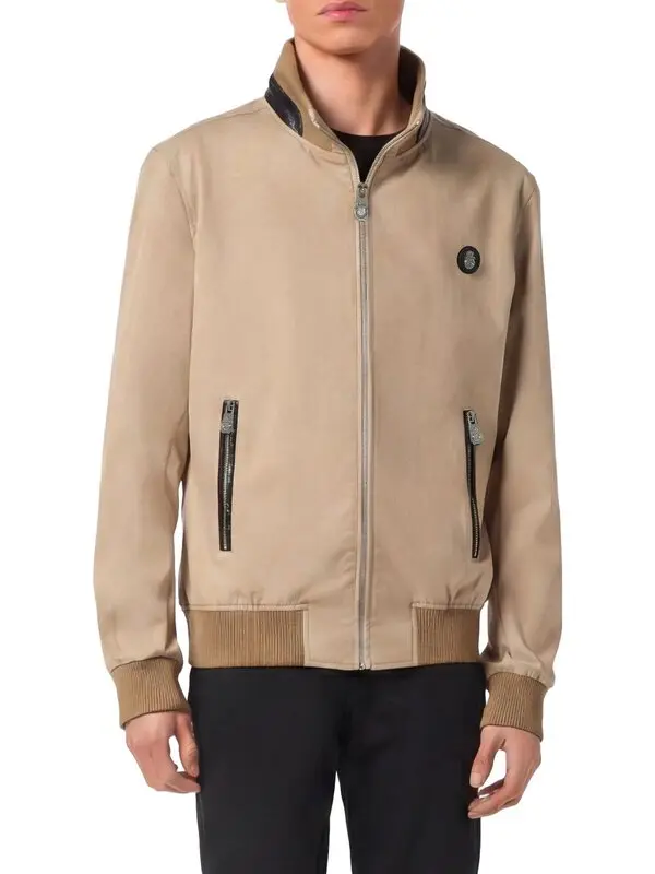 BILLIONAIRE Bomber Jacket - Beige