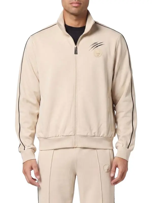 PLEIN SPORT Zip-up Track Jacket - Beige