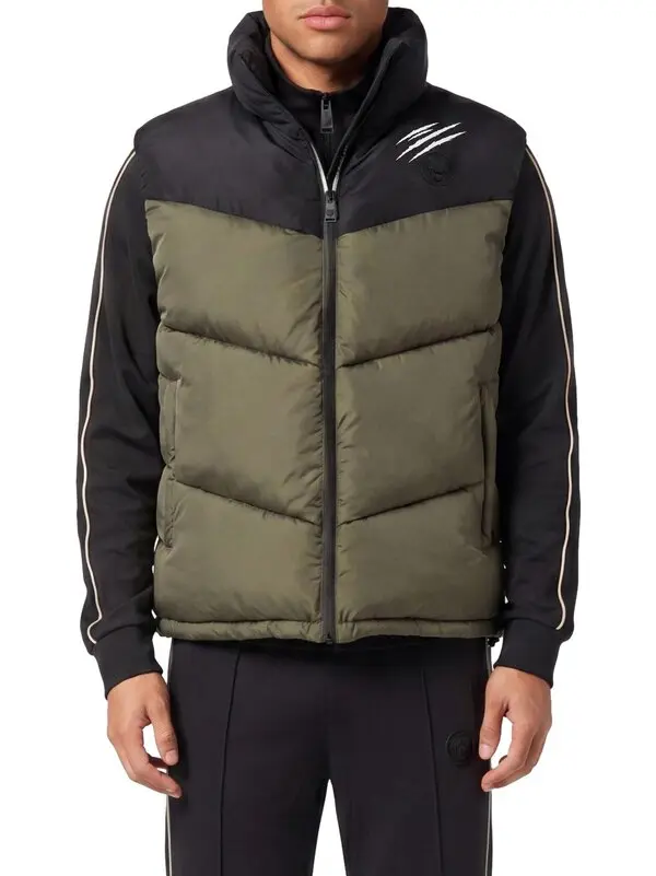PLEIN SPORT Puffer Vest - Green