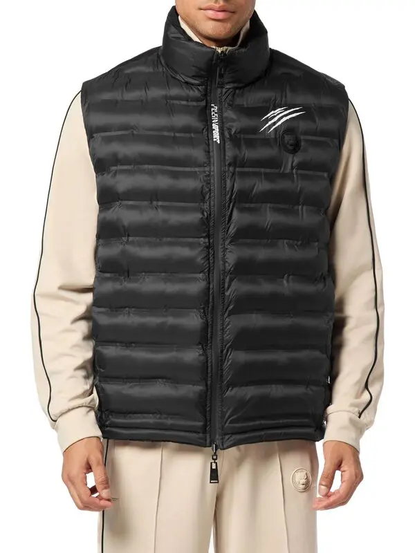 PLEIN SPORT Quilted Vest - Black