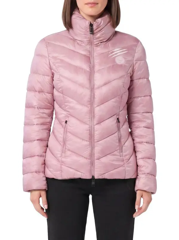 PLEIN SPORT Quilted Down Jacket - Fuchsia