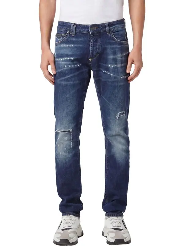 Philipp Plein Distressed Jeans - Blue