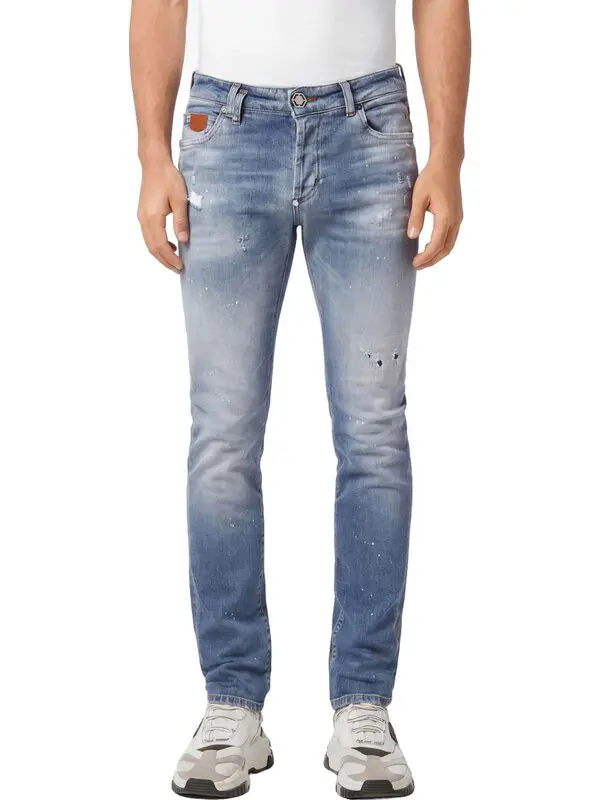 Philipp Plein Distressed Jeans - Denim