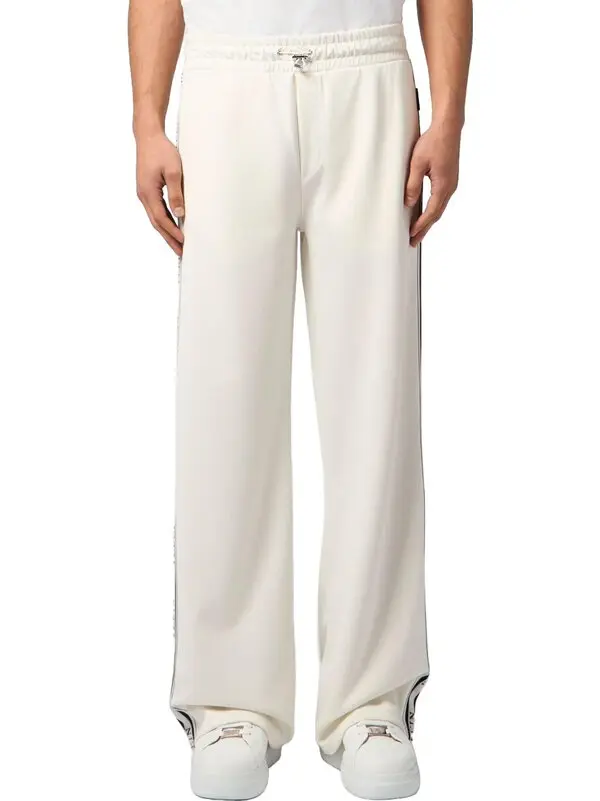 Philipp Plein Wide Leg Trousers - White