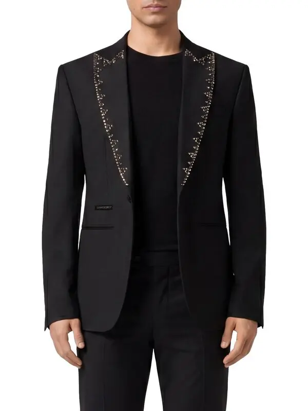 Philipp Plein Embellished Blazer - Black