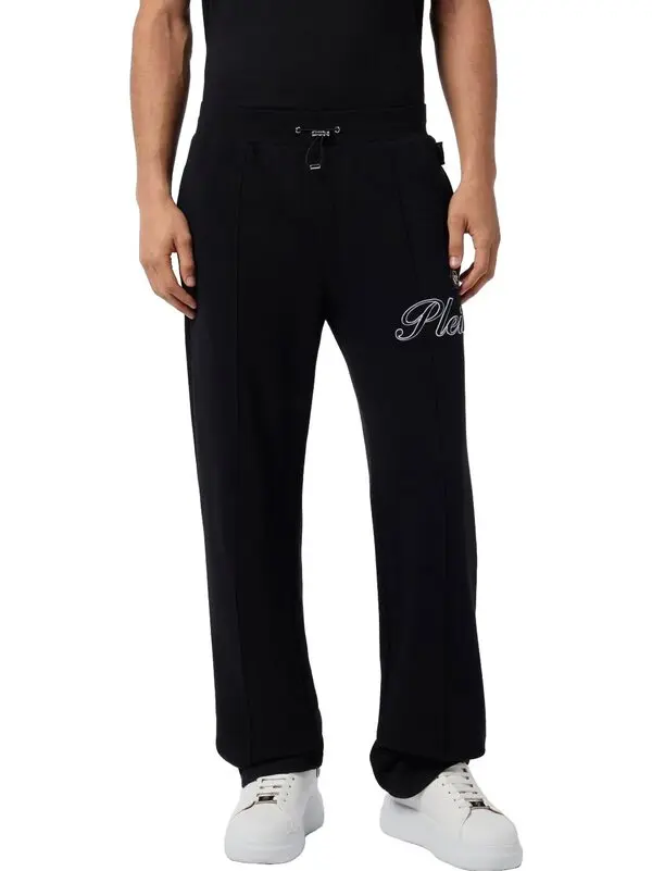 Philipp Plein Embroidered Logo Jogger Pants - Black