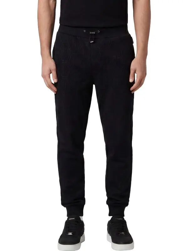 Philipp Plein Geometric Pattern Joggers - Black