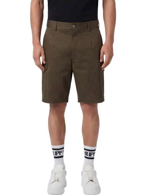 Philipp Plein Cargo Shorts - Green