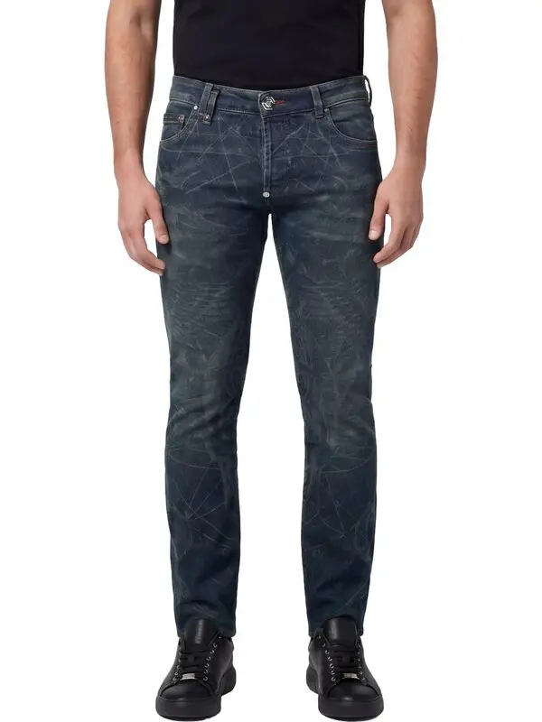 Philipp Plein Distressed Jeans - Blue
