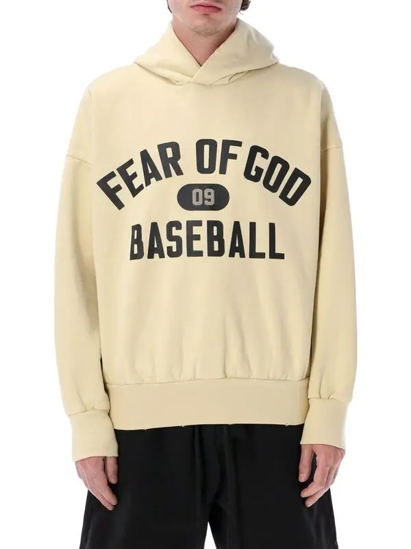 Fear Of God Baseball Pullover Hoodie - Yellow Cream