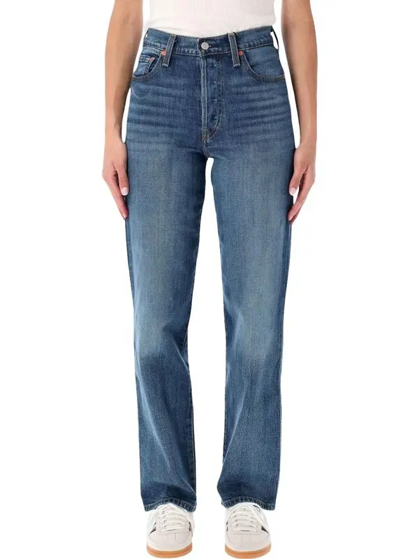 LEVI'S Ribcage High-waisted Straight Leg Jeans - Blue