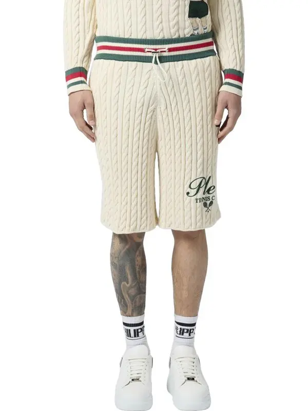 Philipp Plein Knit Shorts - White