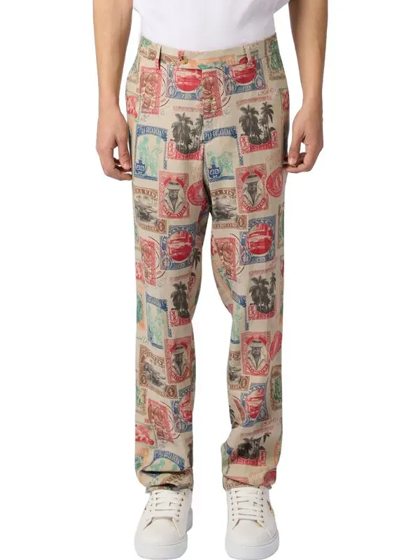 BILLIONAIRE Printed Trousers - Multicolor