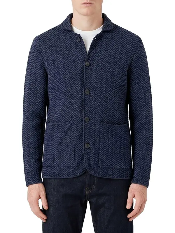 Giorgio Armani Shawl Collar Jacket - Blue