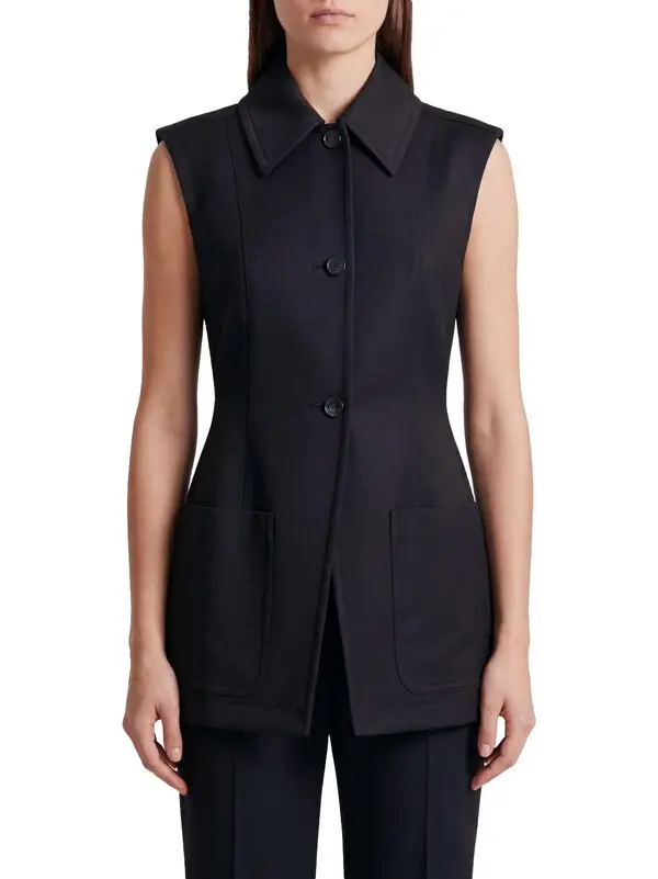 Sportmax Cotton Blend Vest - Black