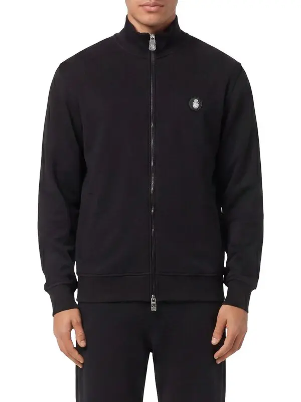 BILLIONAIRE Zip-up Track Jacket - Black