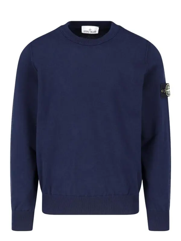Stone Island Compass" Sweater - Blue