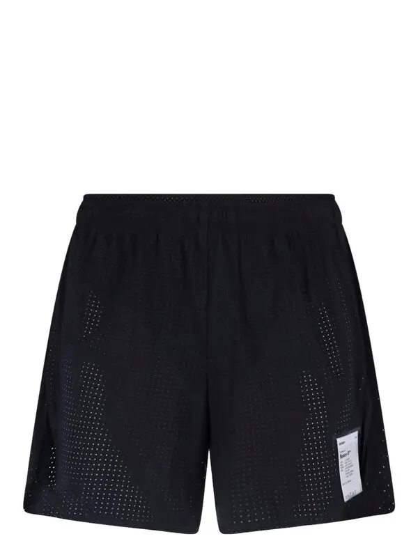 Satisfy Space-o" Perforated Stretch Shorts - Black