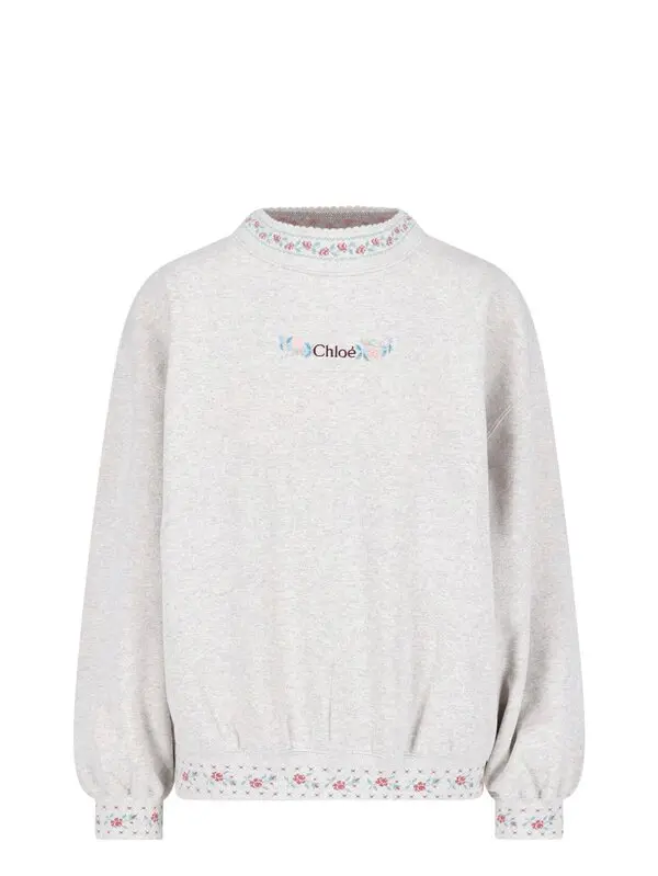 AUTRY Cotton Logo Sweatshirt - Gray