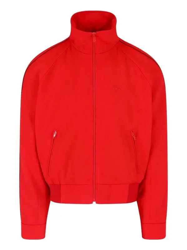Marni Virgin Wool Zip Jacket - Red