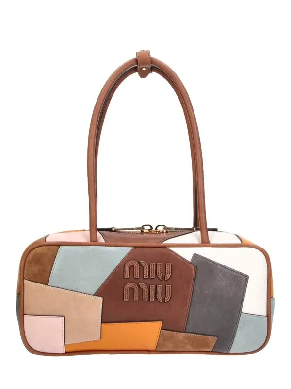 Miu Miu Beau" Patchwork Shoulder Bag - Multi