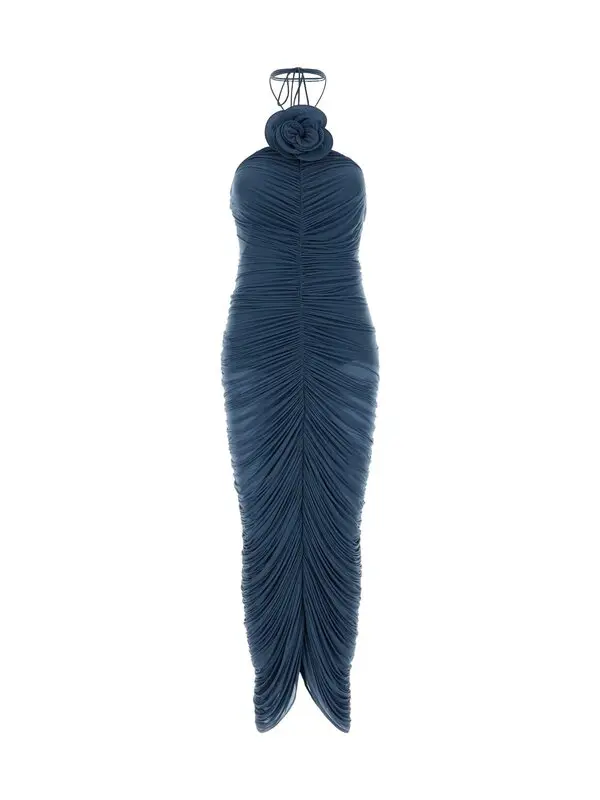 Magda Butrym Air Force Stretch Jersey Dress - Blue