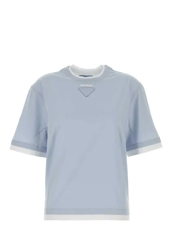 Prada Cotton T-shirt - Blue