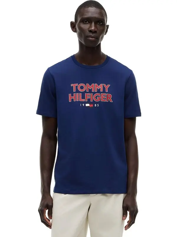 Tommy Hilfiger Bold Tommy 1985 Logo T-shirt - Navy