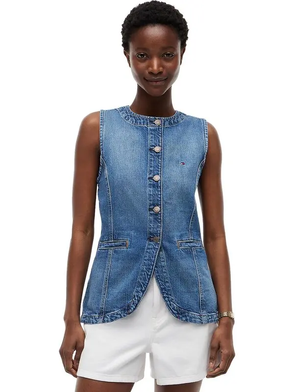 Tommy Hilfiger Denim Vest - Medium Wash